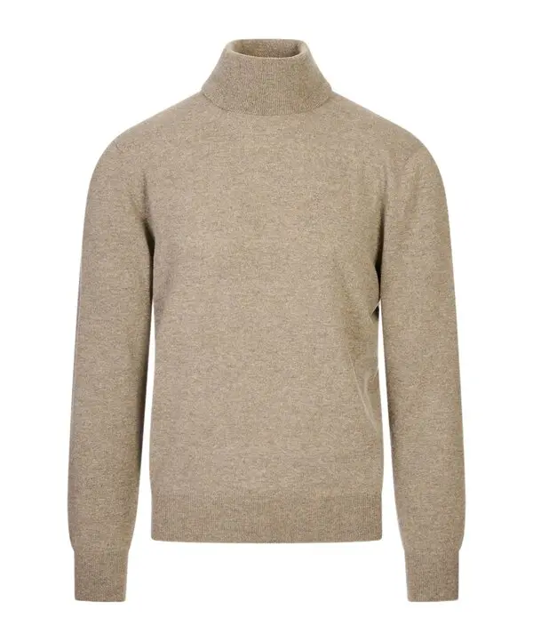 Agnona Long-sleeve High-neck Top - Nude