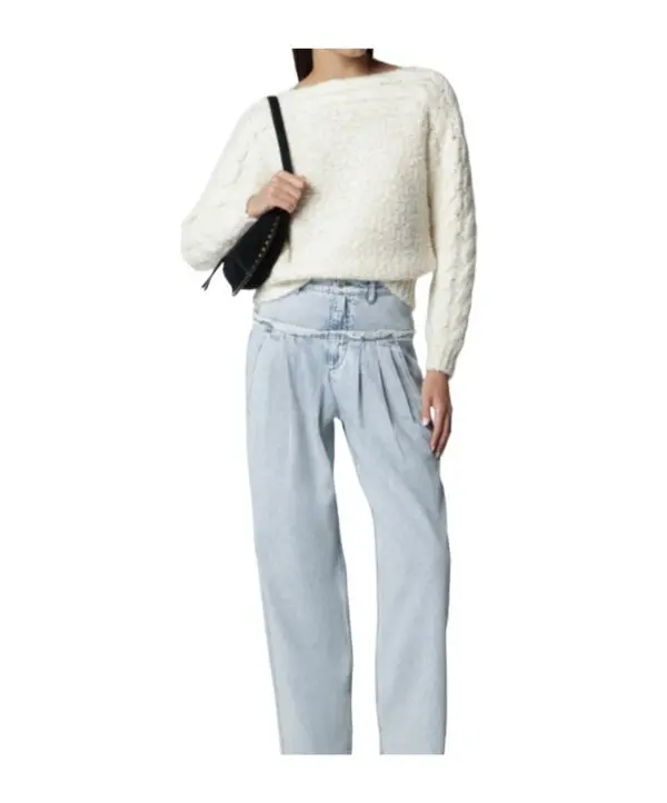 Isabel Marant Étoile Ecru Wool-blend Sweater - White