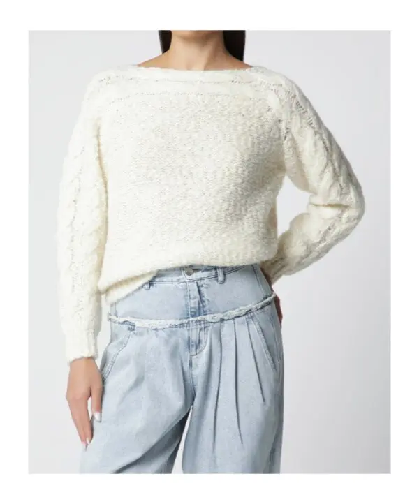 Isabel Marant Étoile Ecru Wool-blend Sweater