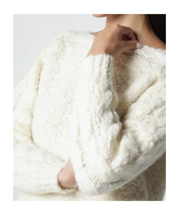 Isabel Marant Étoile Ecru Wool-blend Sweater