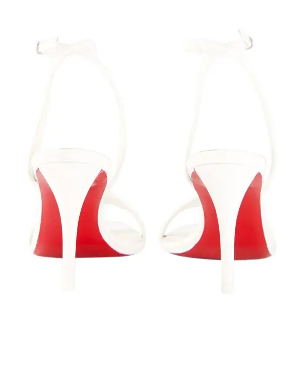 CHRISTIAN LOUBOUTIN Round Toe High-heeled Sandals - White