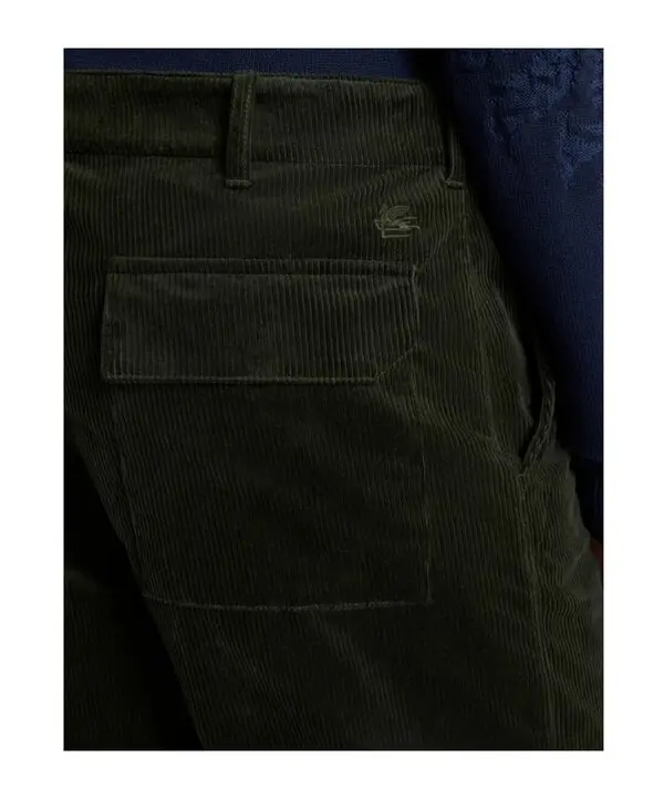 Etro Stretch Cotton Corduroy Trousers