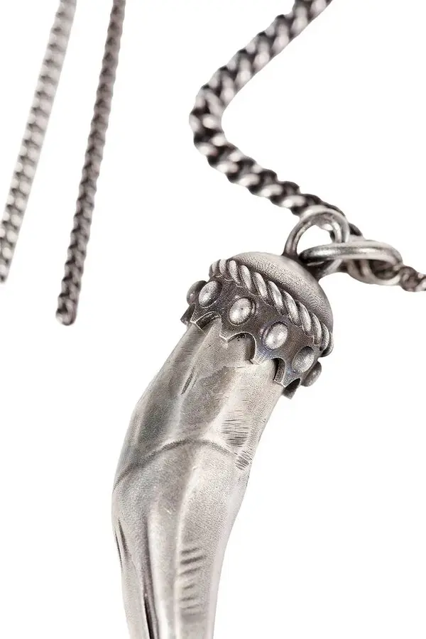 ANN DEMEULEMEESTER Horn And Crystal Pendant Necklace