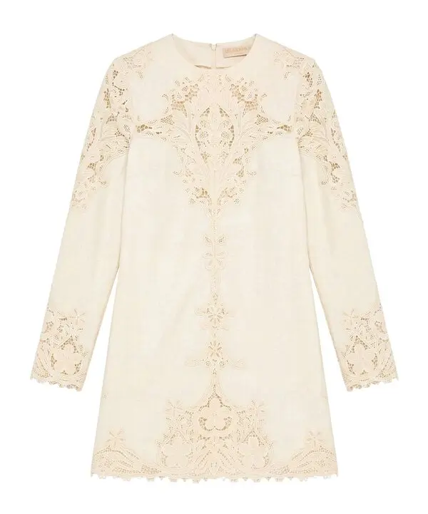Ulla Johnson Camie Embroidered Mini Dress - Ivory