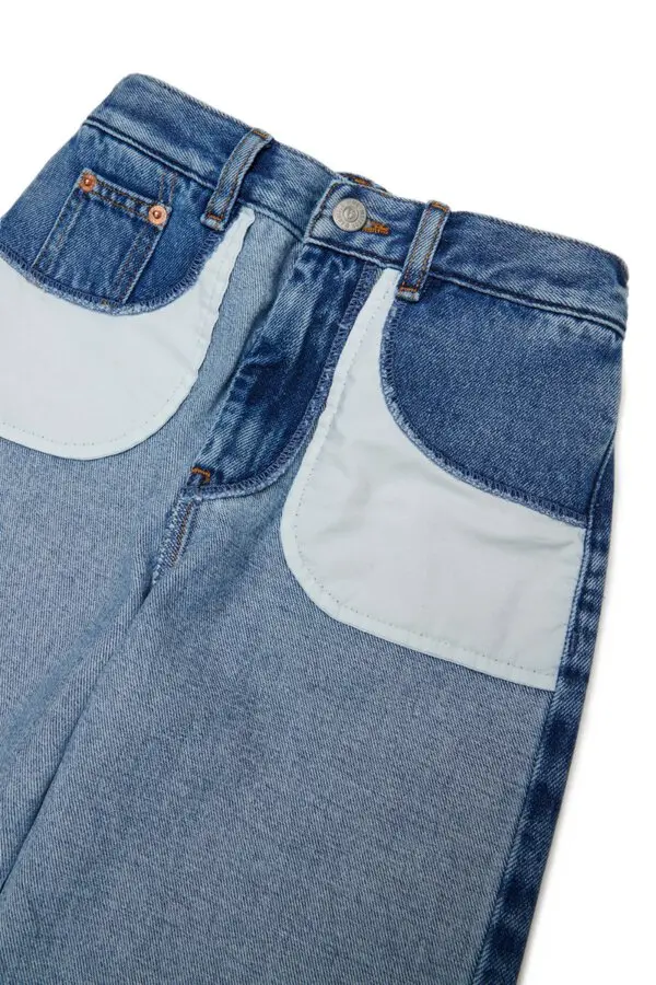 MAISON MARGIELA Regular Jeans In Two-tone Denim