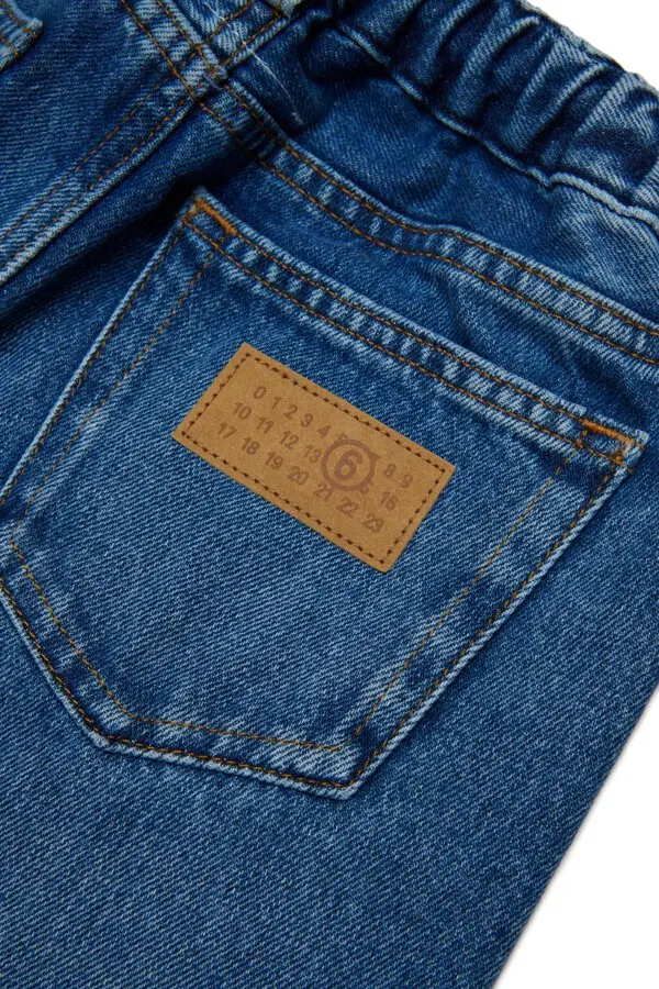 MAISON MARGIELA Regular Jeans In Two-tone Denim