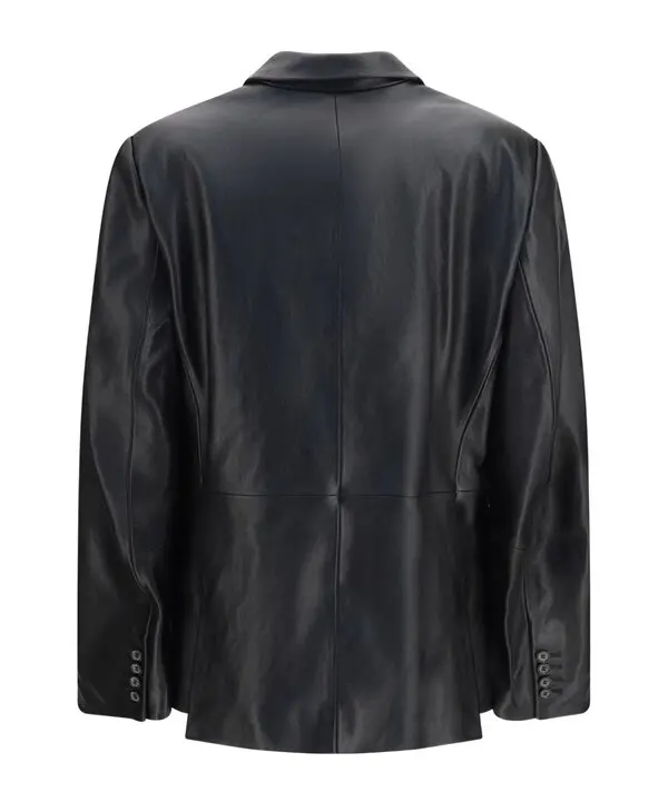 Magda Butrym Single-breasted Leather Blazer