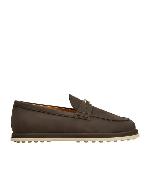 TOD'S Round-toe Loafers - Brown