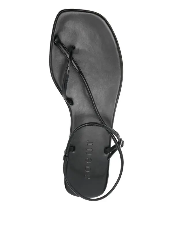 Soeur Flat Leather Sandals