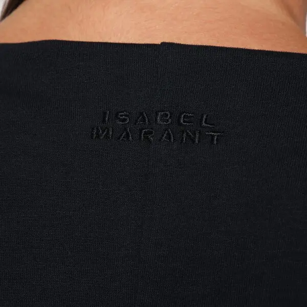 Isabel Marant Étoile Shoulder-pad Side-slit Maxi Dress - Black