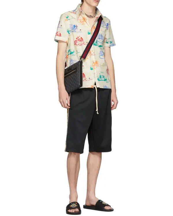 Gucci Gg Web-stripe Track Shorts