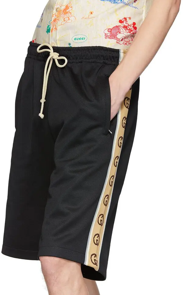 Gucci Gg Web-stripe Track Shorts