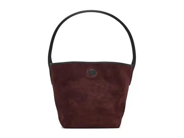 Madewell Suede Shoulder Handbag - Oxblood