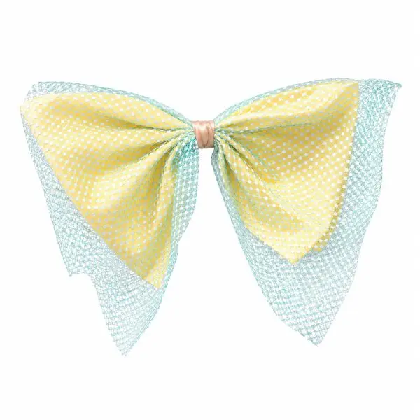 Miro Misljen Neutrals Silk Bow Headpiece - Blue