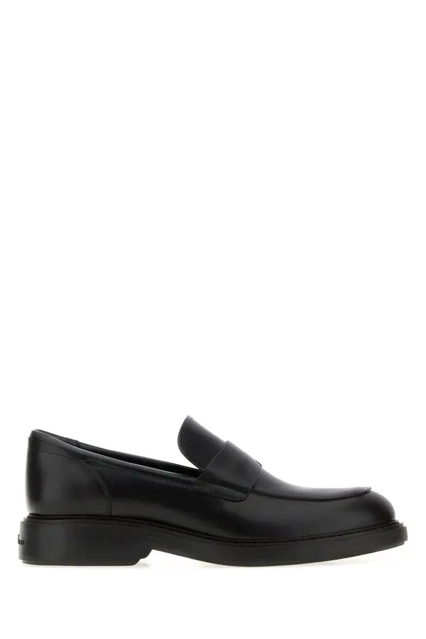 Hogan Leather H704 Loafers - Black