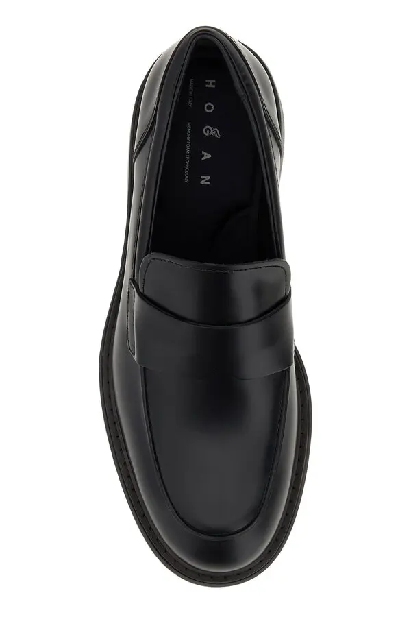 Hogan Leather H704 Loafers