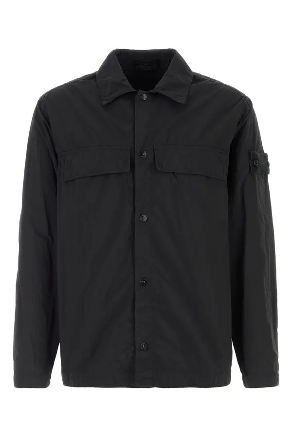 Stone Island Nylon Shirt - Black