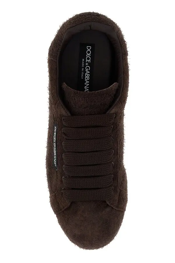 Dolce & Gabbana Dark Suede Sneakers