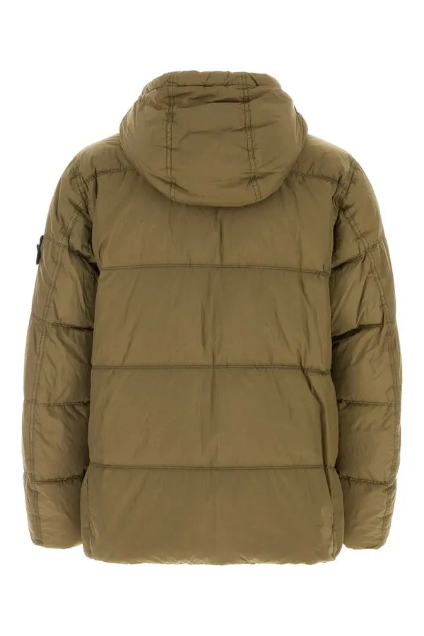 Stone Island Army Nylon Down Jacket