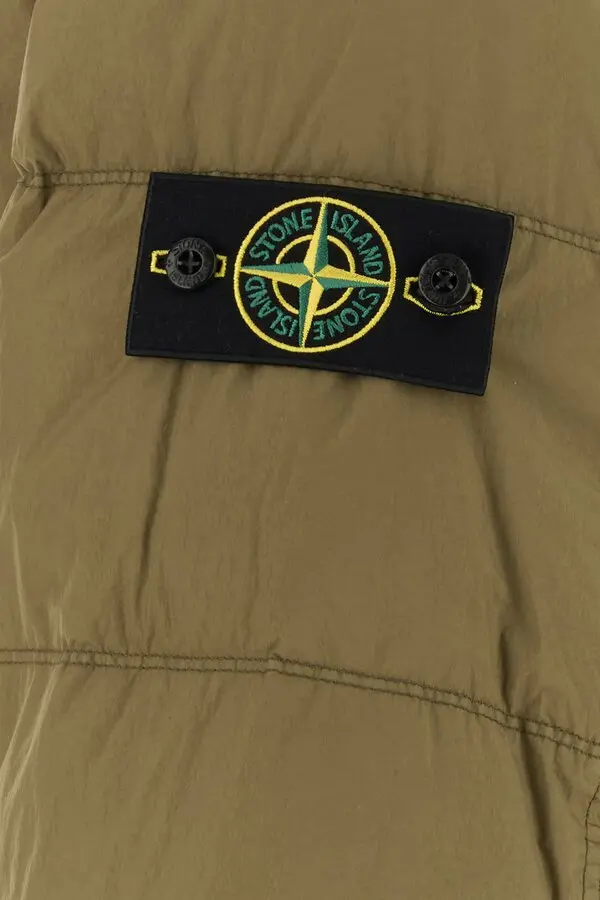 Stone Island Army Nylon Down Jacket