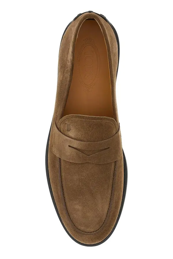 TOD'S Biscuit Suede Loafers