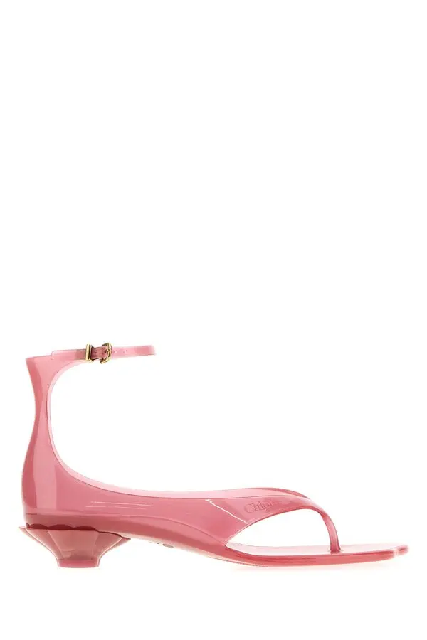 Chloé Dark Tpu Jelly Thong Sandals - Pink