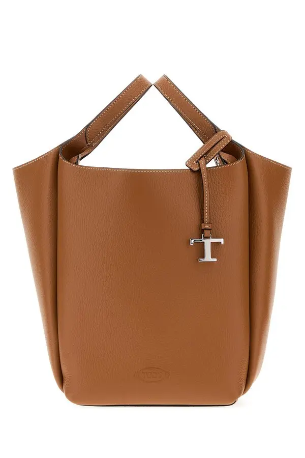 TOD'S Camel Leather Apa Bucket Bag - Light Brown