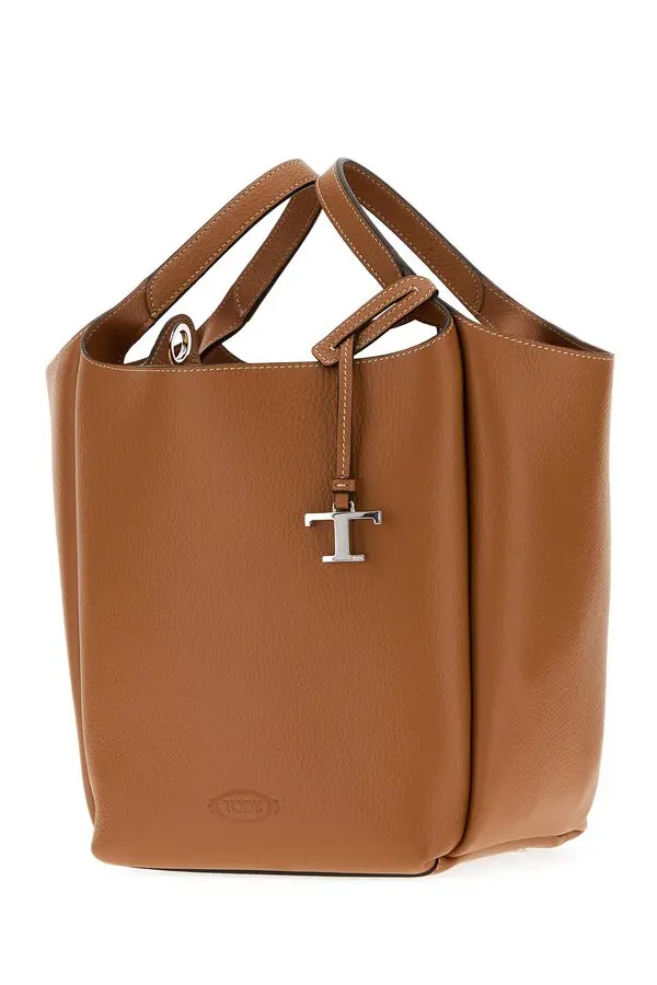 TOD'S Camel Leather Apa Bucket Bag
