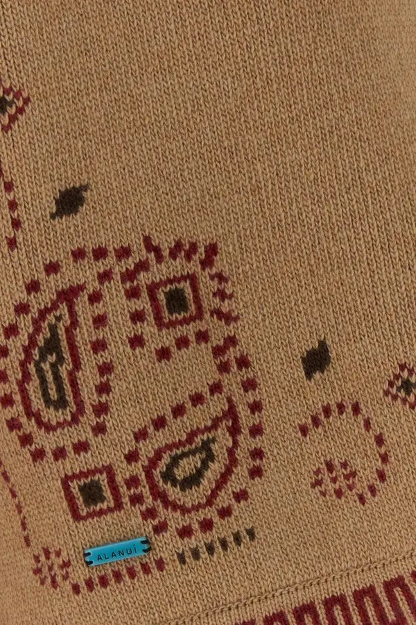 Alanui Embroidered Wool Blend Bandana Cardigan
