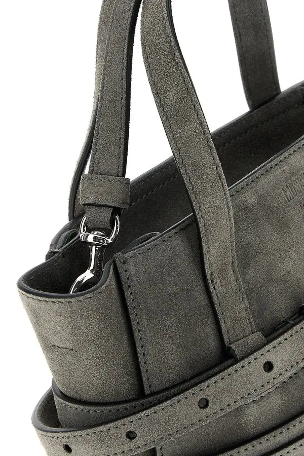 Moschino Suede Tie Me Handbag