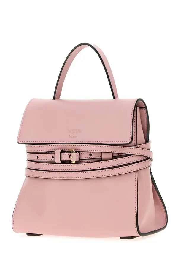 Moschino Nappa Leather Small Tie Me Handbag