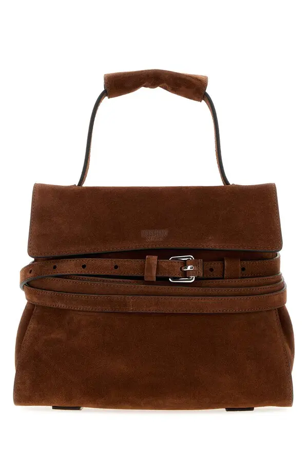 Moschino Suede Regular Tie Me Handbag