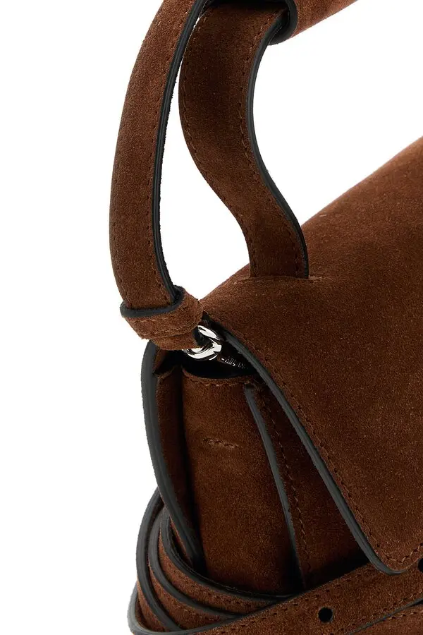 Moschino Suede Regular Tie Me Handbag