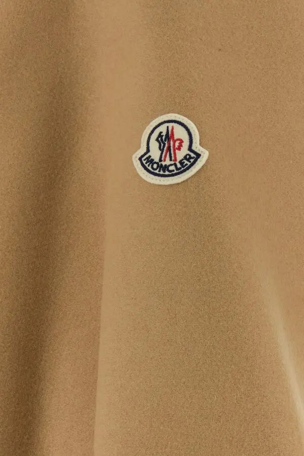 Moncler Camel Wool Blend Cape