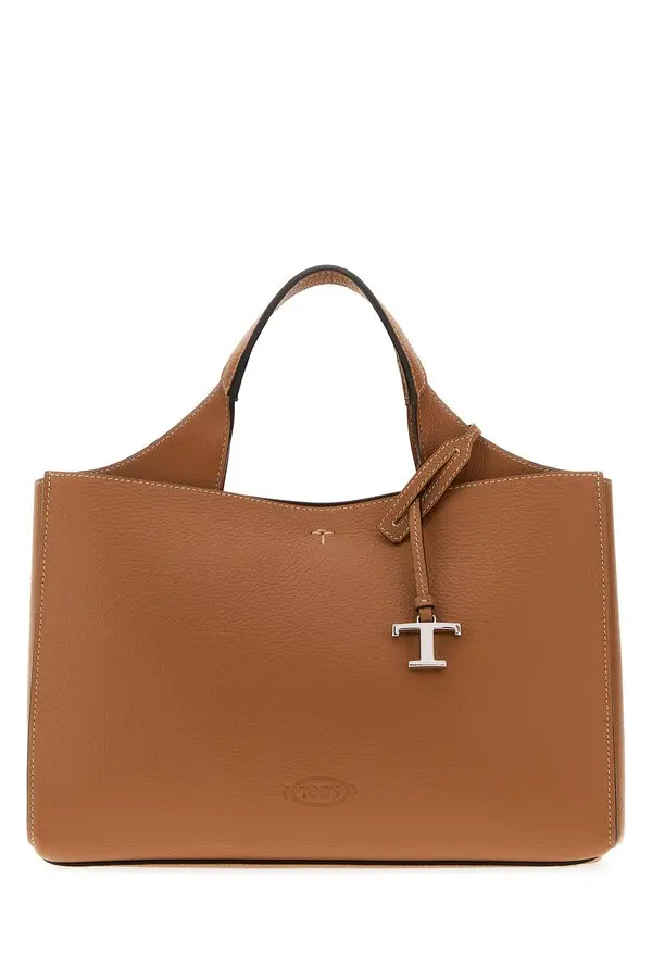 TOD'S Camel Leather Apa Handbag