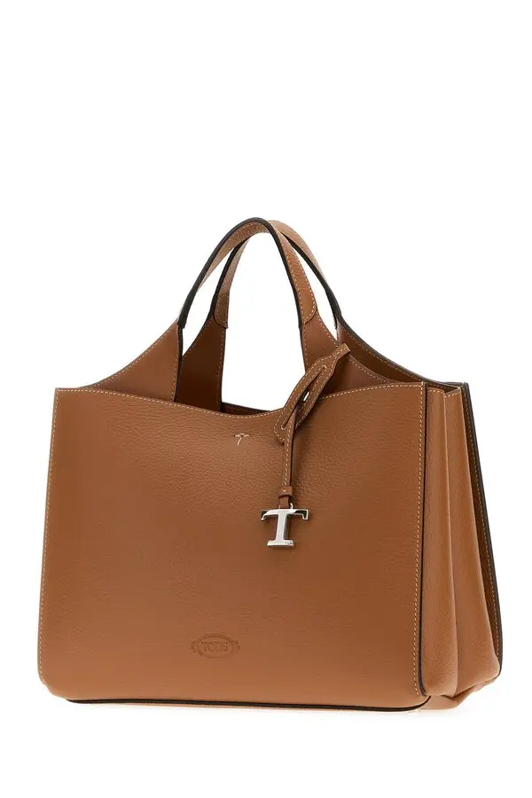 TOD'S Camel Leather Apa Handbag