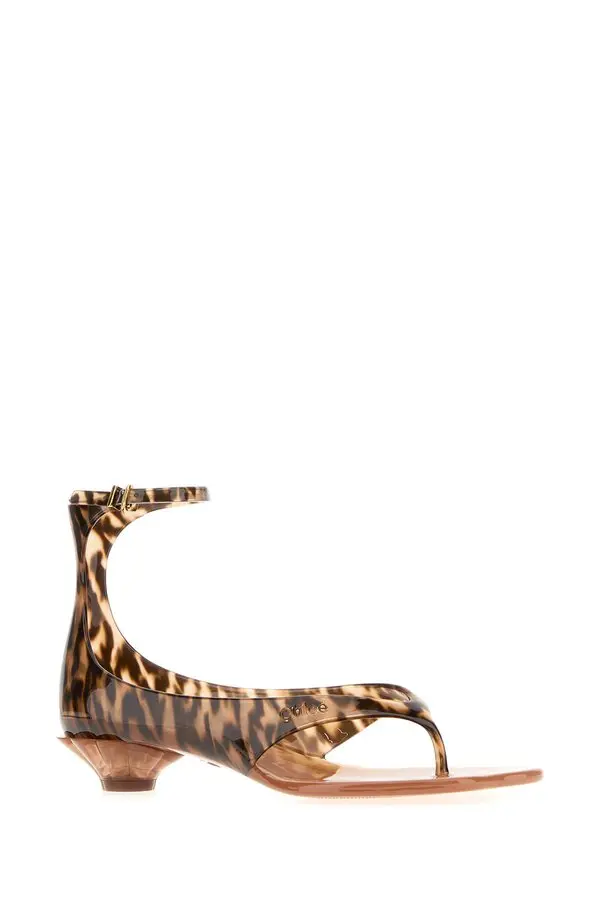 Chloé Printed Tpu Jelly Thong Sandals
