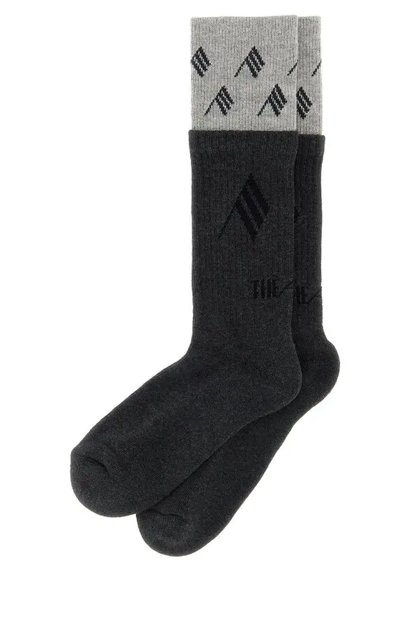 Attico Stretch Cotton Blend Crew Socks