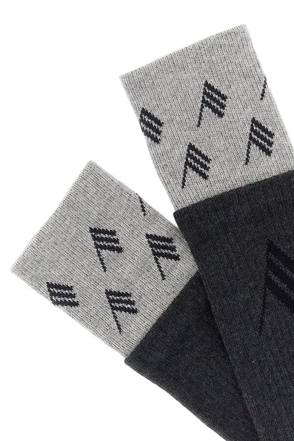 Attico Stretch Cotton Blend Crew Socks
