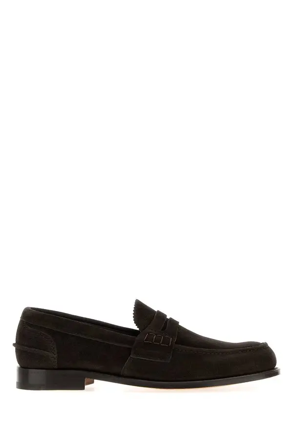 Church's Dark Suede Pembrey Loafers