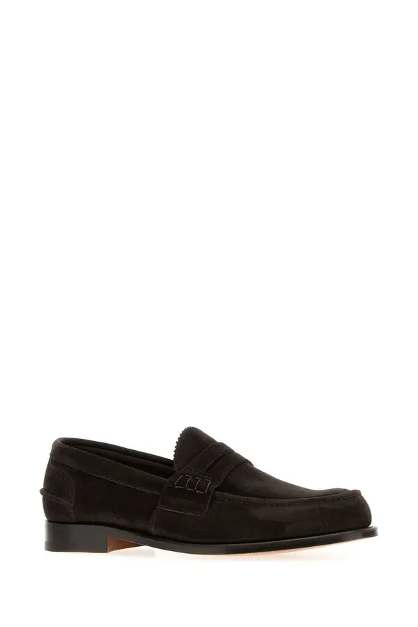 Church's Dark Suede Pembrey Loafers