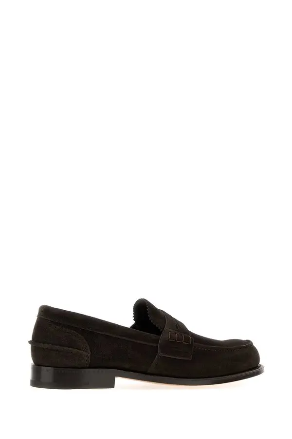 Church's Dark Suede Pembrey Loafers