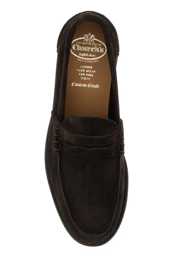 Church's Dark Suede Pembrey Loafers