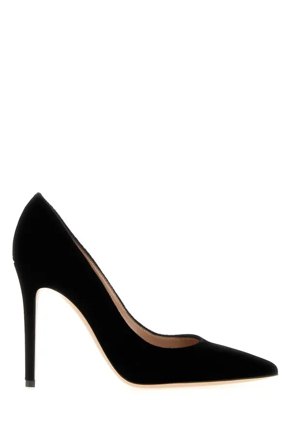 GIANVITO ROSSI Velvet Pumps - Black