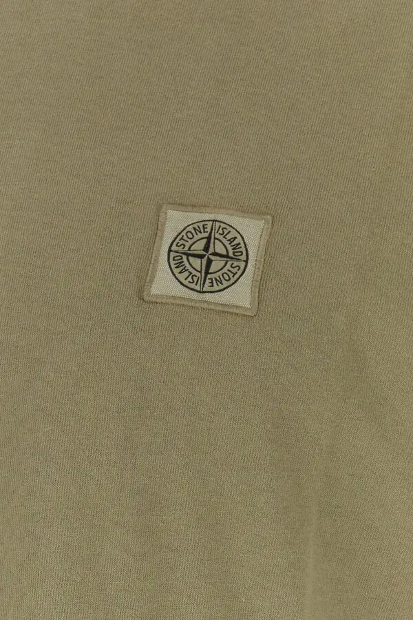 Stone Island Olive Cotton T-shirt