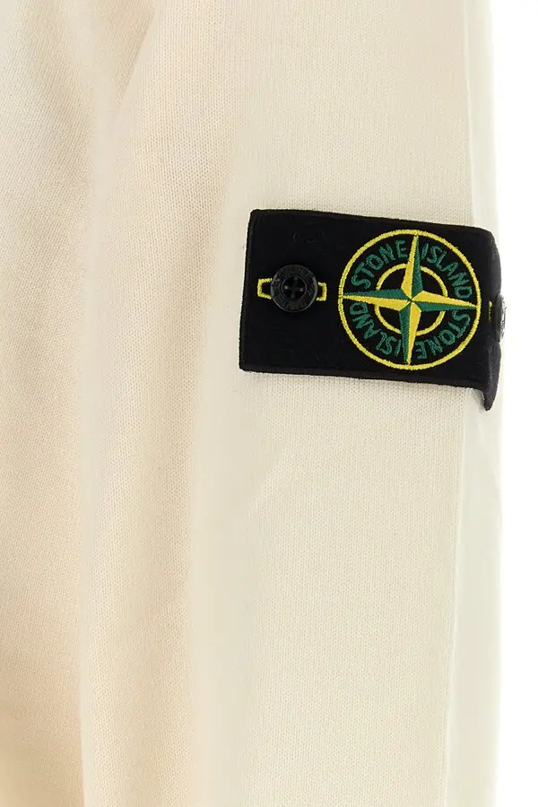 Stone Island Ivory Wool Sweater