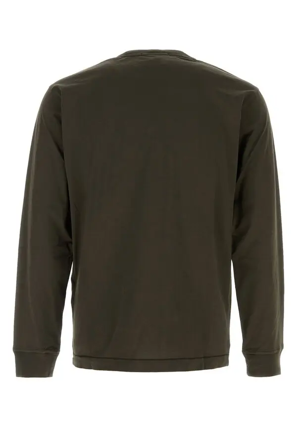 Stone Island Khaki Cotton T-shirt
