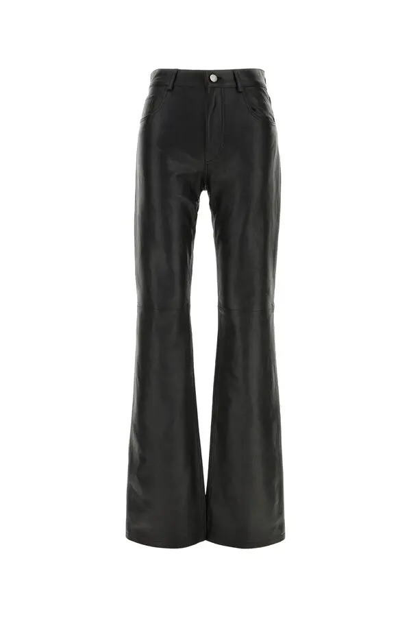 HAIKURE Back Leather Pant - Black