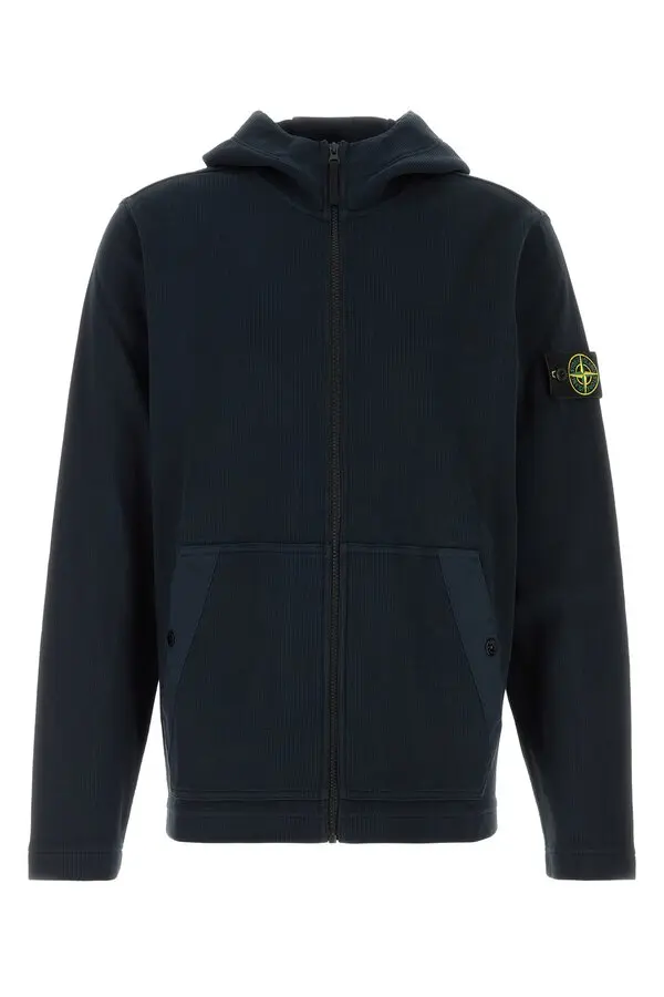 Stone Island Navy Cotton Sweatshirt