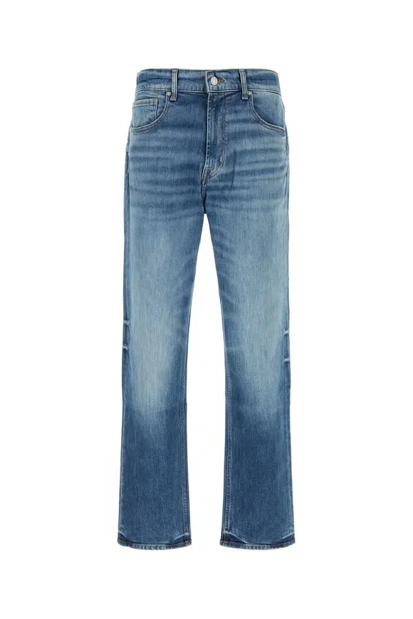 Seven For All Mankind Stretch Denim Jeans - Blue